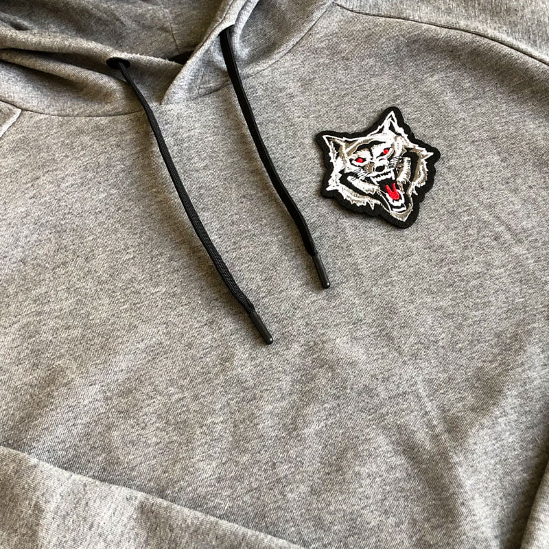 Angry Wolf – Iron-on Patch - Laglappen.co.uk